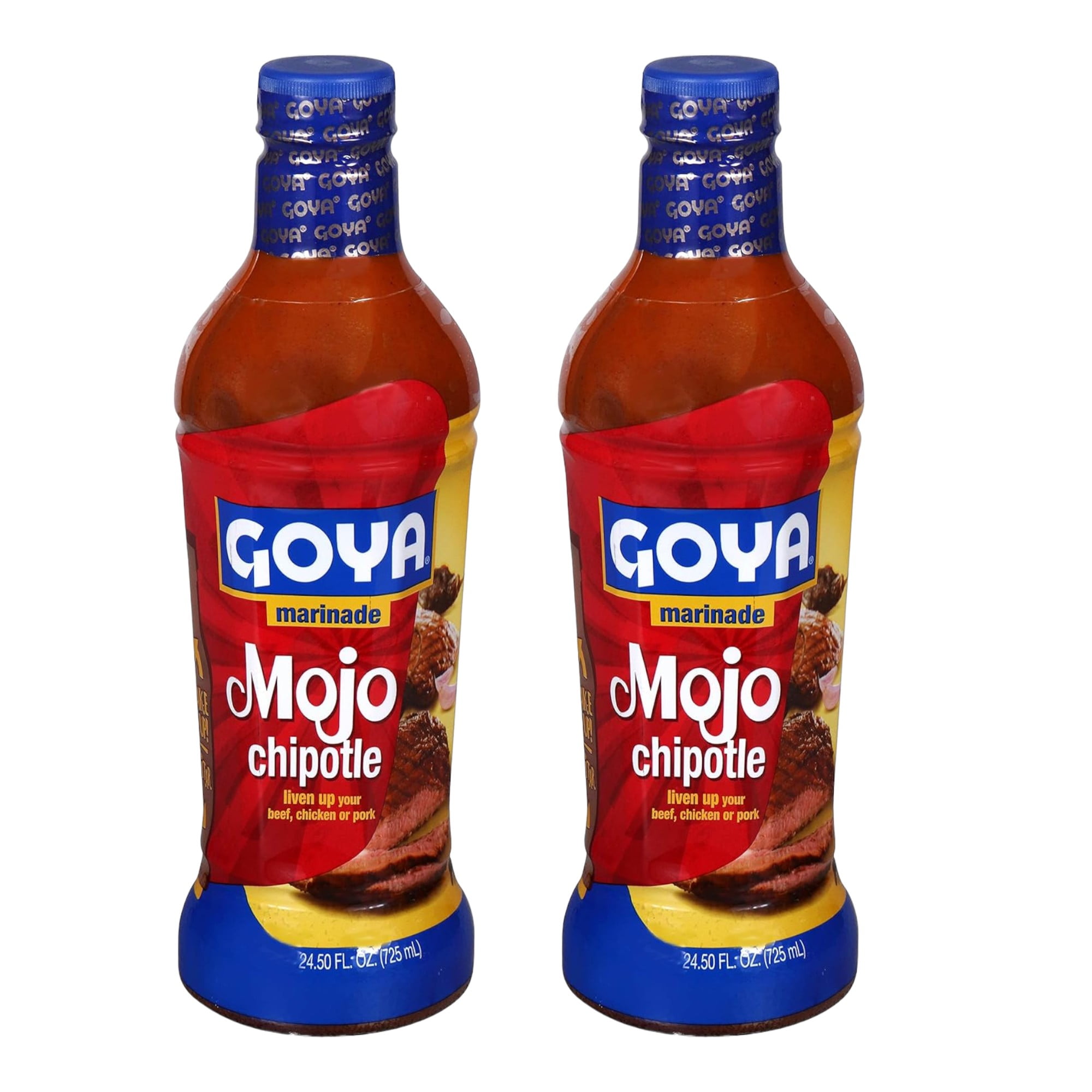 GOYA Mojo Chipotle Marinade, Smoky and Spicy, 24.5 fl oz, 2 Pack ...