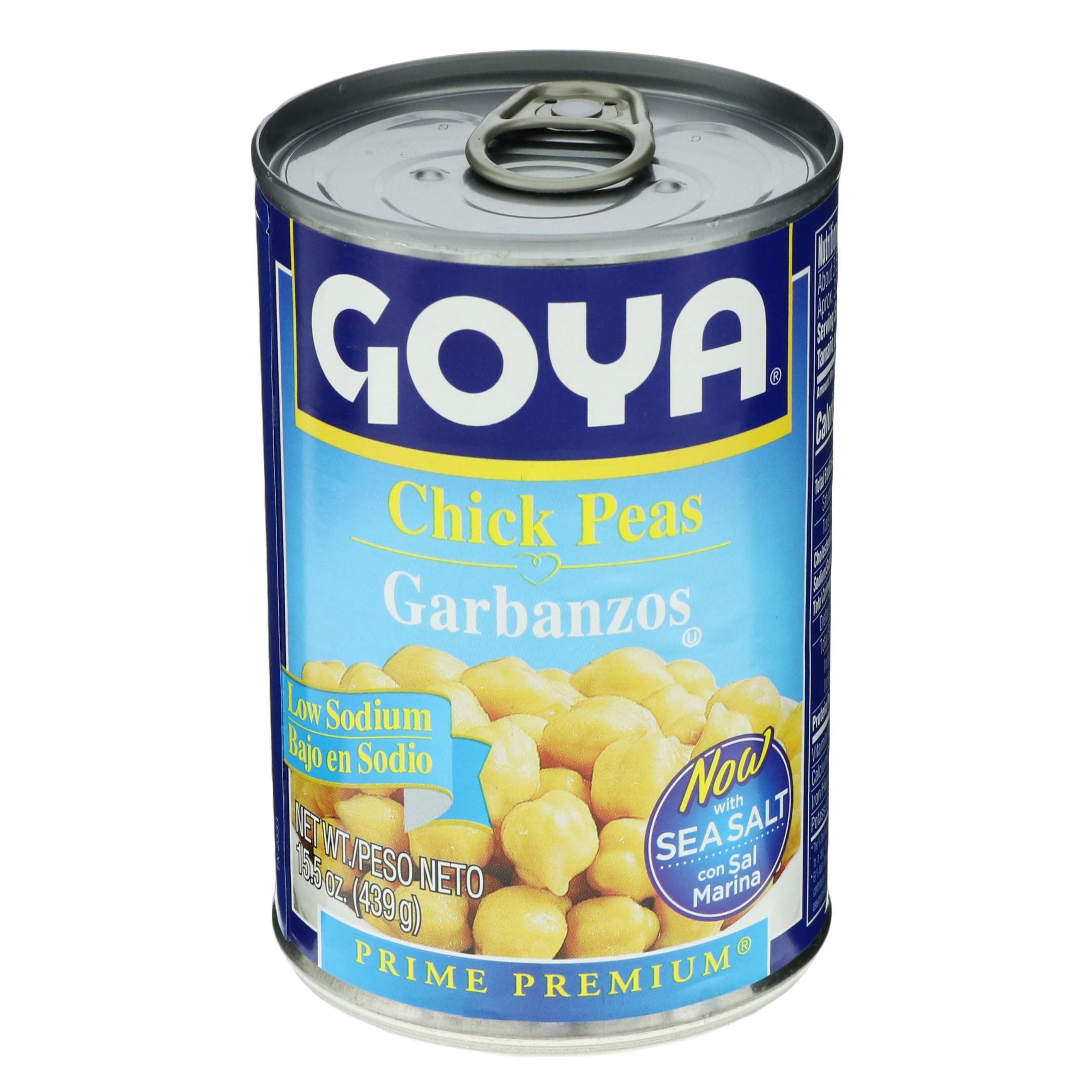 2 Pack - Goya Prime Premium Low Sodium Garbanzos Chick Peas - 15.5 oz ...