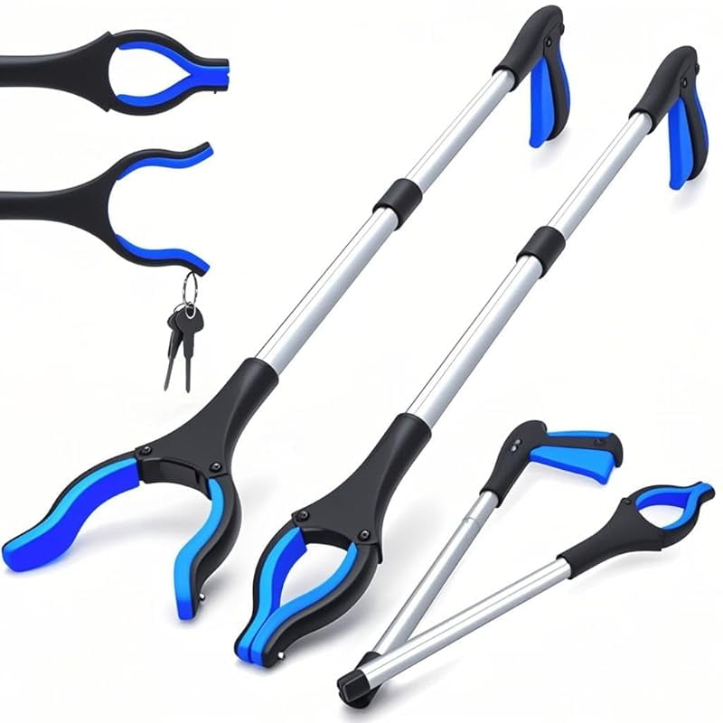 2-Pack Grabber Tool, 32" Long Reacher Grabber Pickup Tool with Magnetic ...