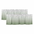 2 Pack Gradient Sage Green Valance for Window Modern Minimalist ...