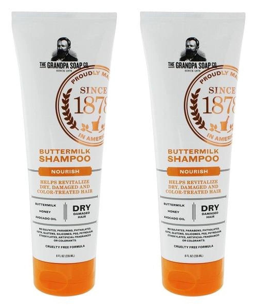 (2 Pack)Grandpa Soap Shampoo - Buttermilk - 8 fl oz - Walmart.com
