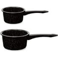2 Pack Granite Saucepans: Naturally Nonstick Sauce Pots - Speckled ...