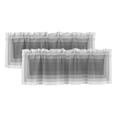 2 Pack Gray Gradient Squares Valance for Window Softness Layers Zen ...