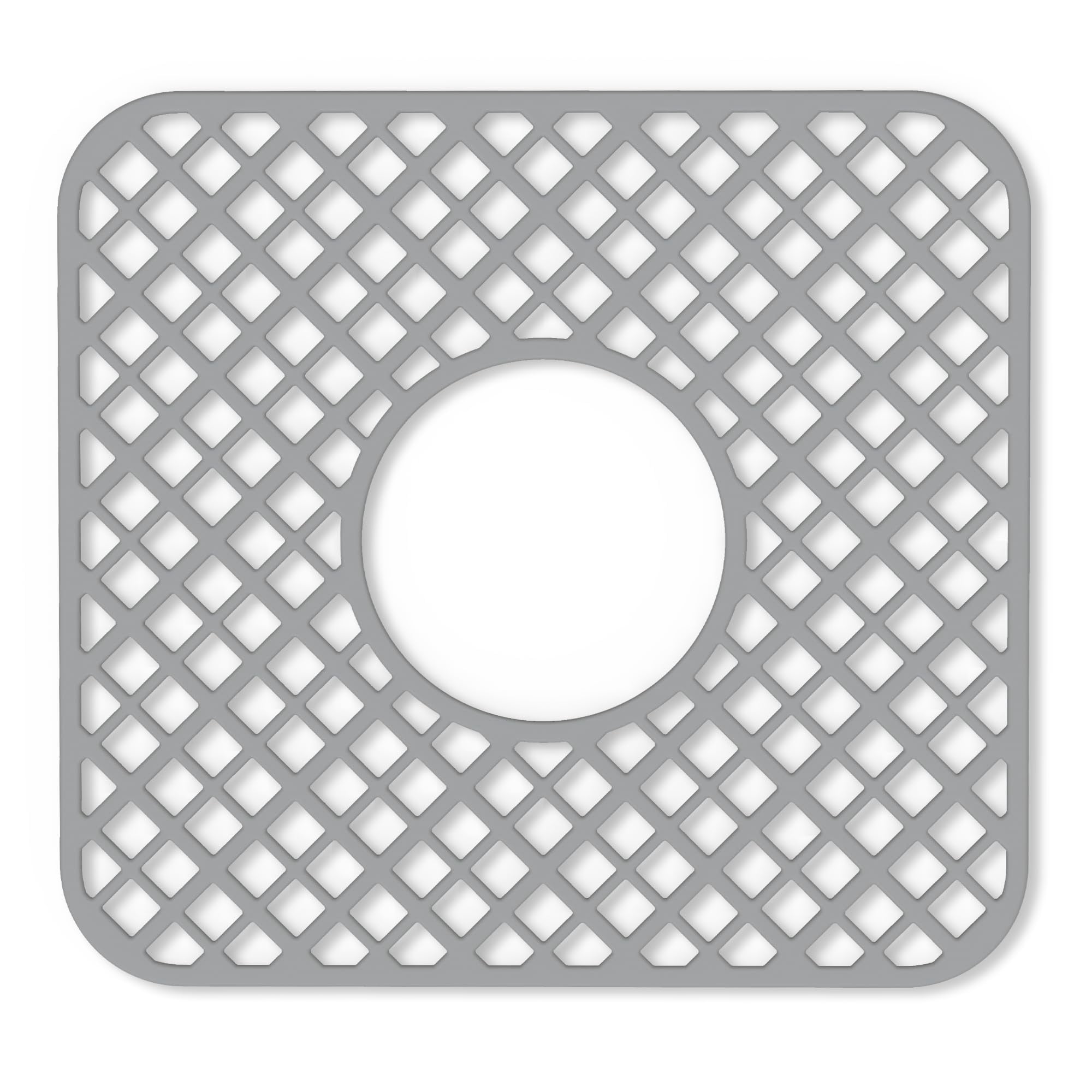 2 Pack Gray Silicone Sink Protector Trellis Pattern 12 x 11 Inch ...