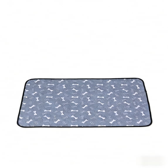 2-Pack Gray Washable Dog Training Pads, 4-Layer Reusable Non-Slip Leak ...