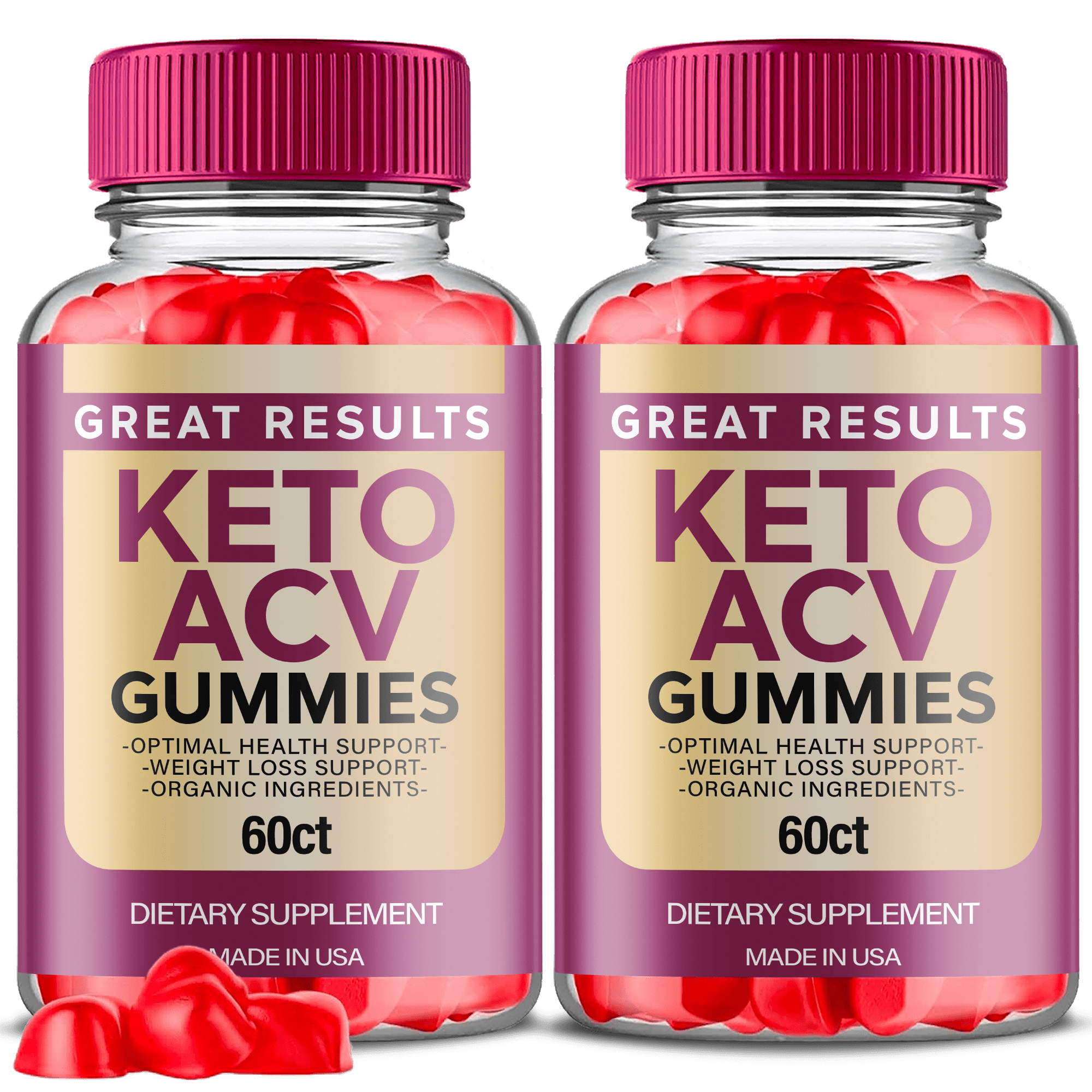 (2 Pack) Keto ACV Booster Gummies - Energy & Focus, Weight Management ...