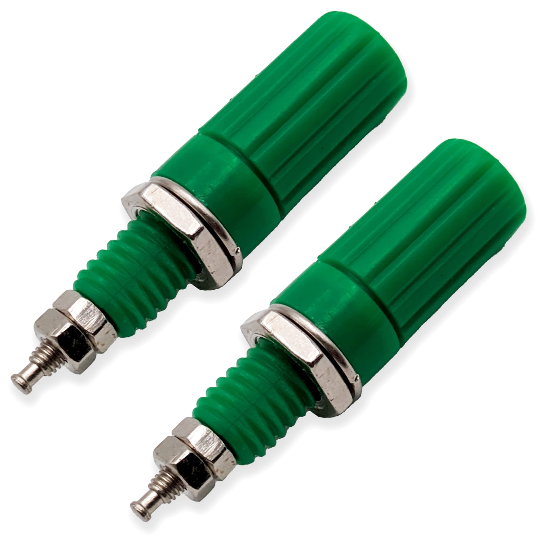 2 Pack Green 5-Way Binding Post, Insulated, Accepts Banana Plug or ...