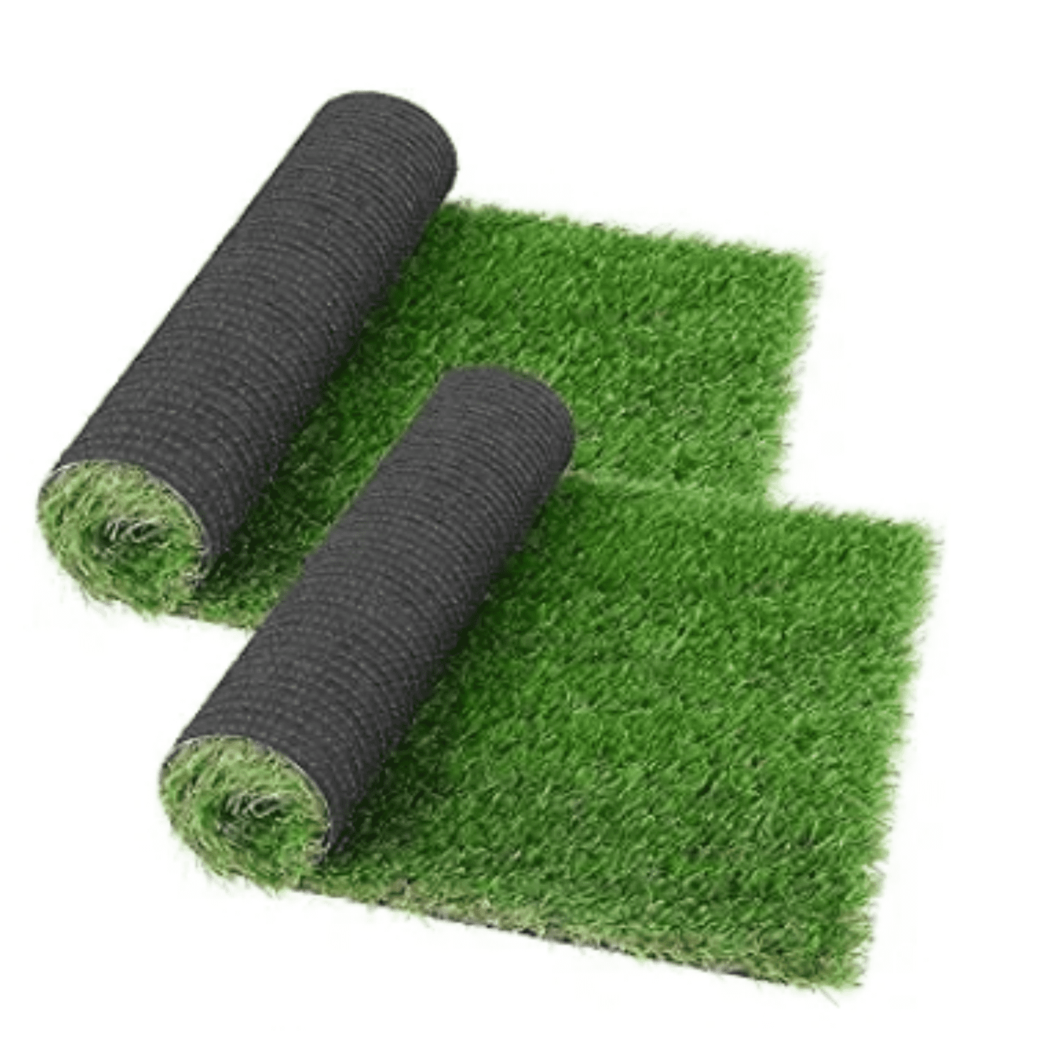 2 Pack Green Artificial Grass Door Mat, Thick Outdoor Fake Turf Grass ...