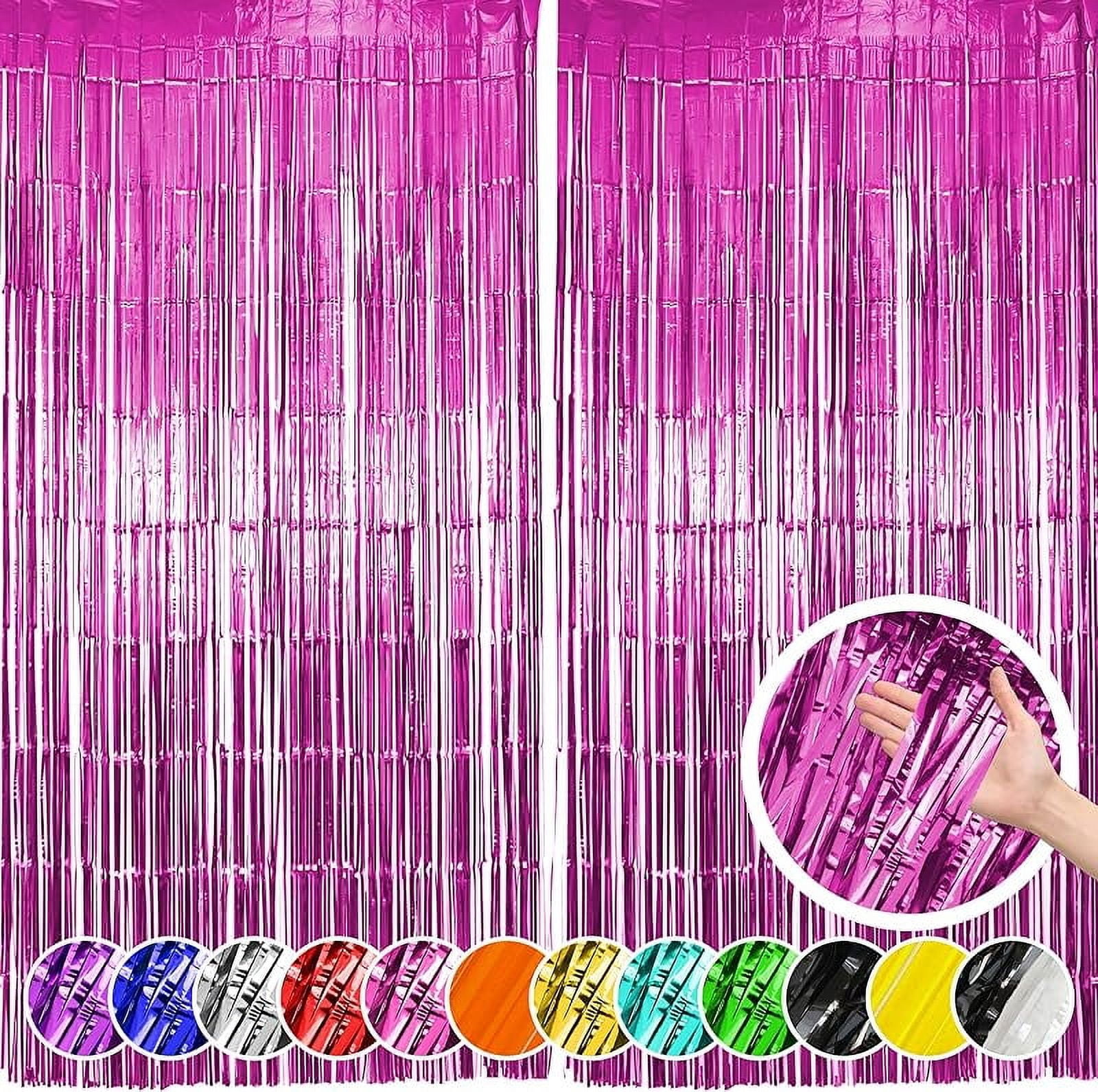 2 Pack Green Fringe Backdrop Curtains, Green Streamers Party Backdrop ...