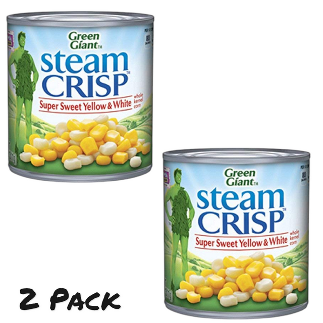 ( 2 Pack ) Green Giant Steam Crisp Super Sweet Yellow & White Corn - 11 OZ - Walmart.com