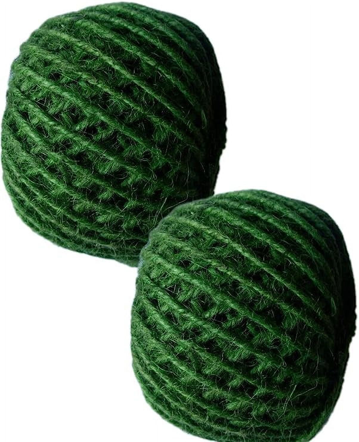 2 Pack - Green Jute Twine Ball, Total 300 Ft 3 Ply 150 ft Each, Jute ...