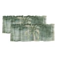 2 Pack Green Palm Tree Valance for Window Summer Tropical Plant ...
