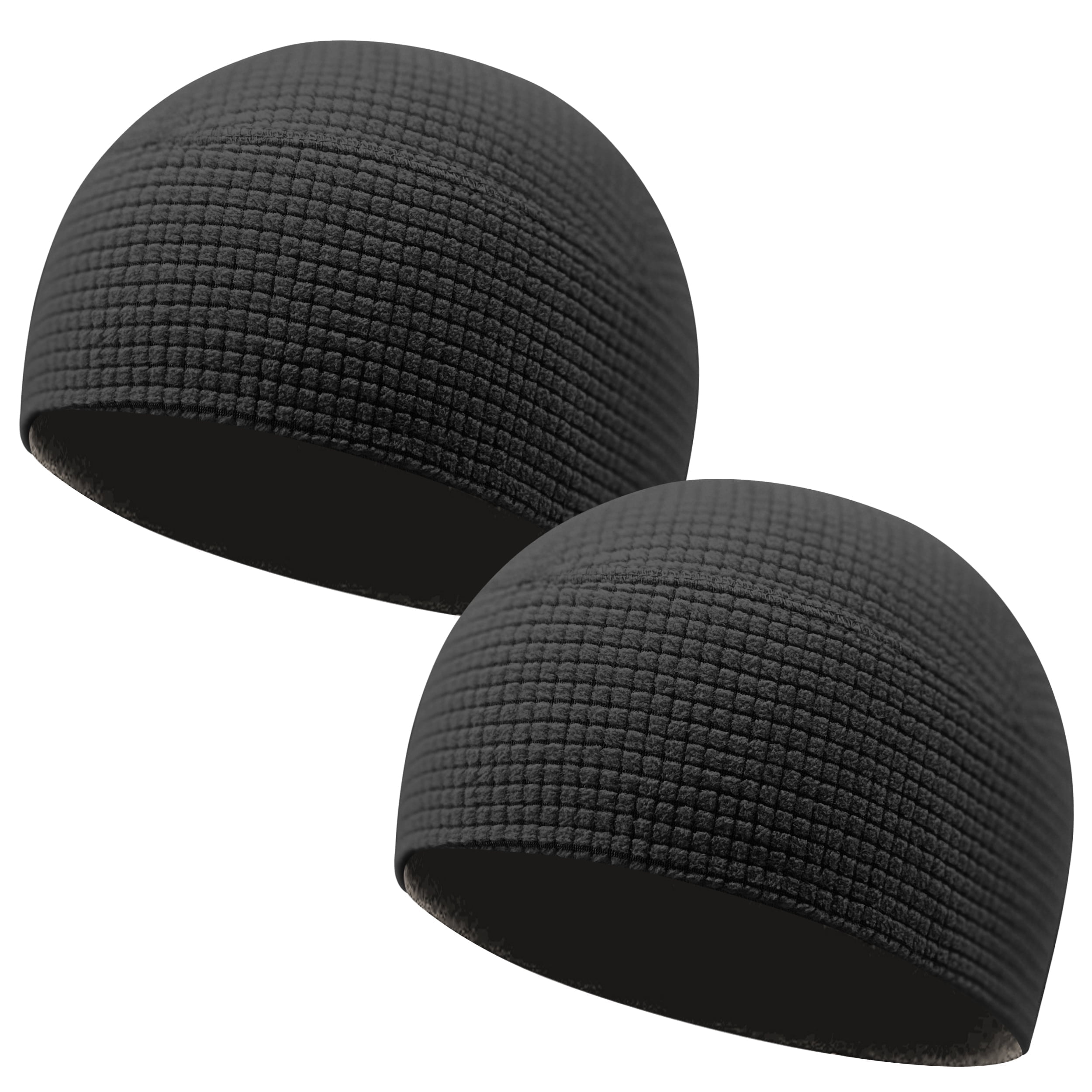 2 Pack Grid Fleece Beanie Watch Cap Waffle Beanie Tactical Army ...