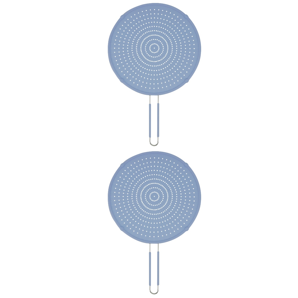 2 Pack Griddle Oil Splatter Screen Silicone Grease Separator Frying Pan ...