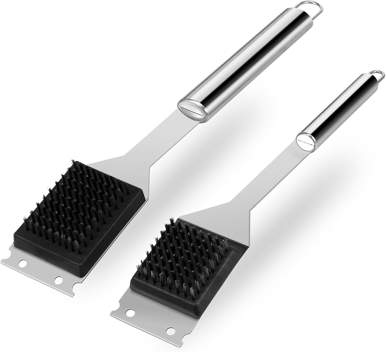 KJRIVER, Grill Brush and Scraper, 16.5" & 14", Stainless Steel ...