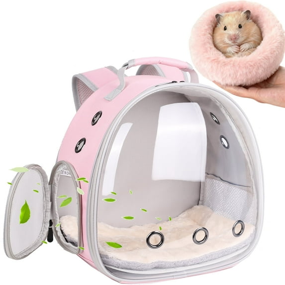 2-Pack Guinea Pig Carrier and Burrowing Bed, Portable Small Animal Cage ...