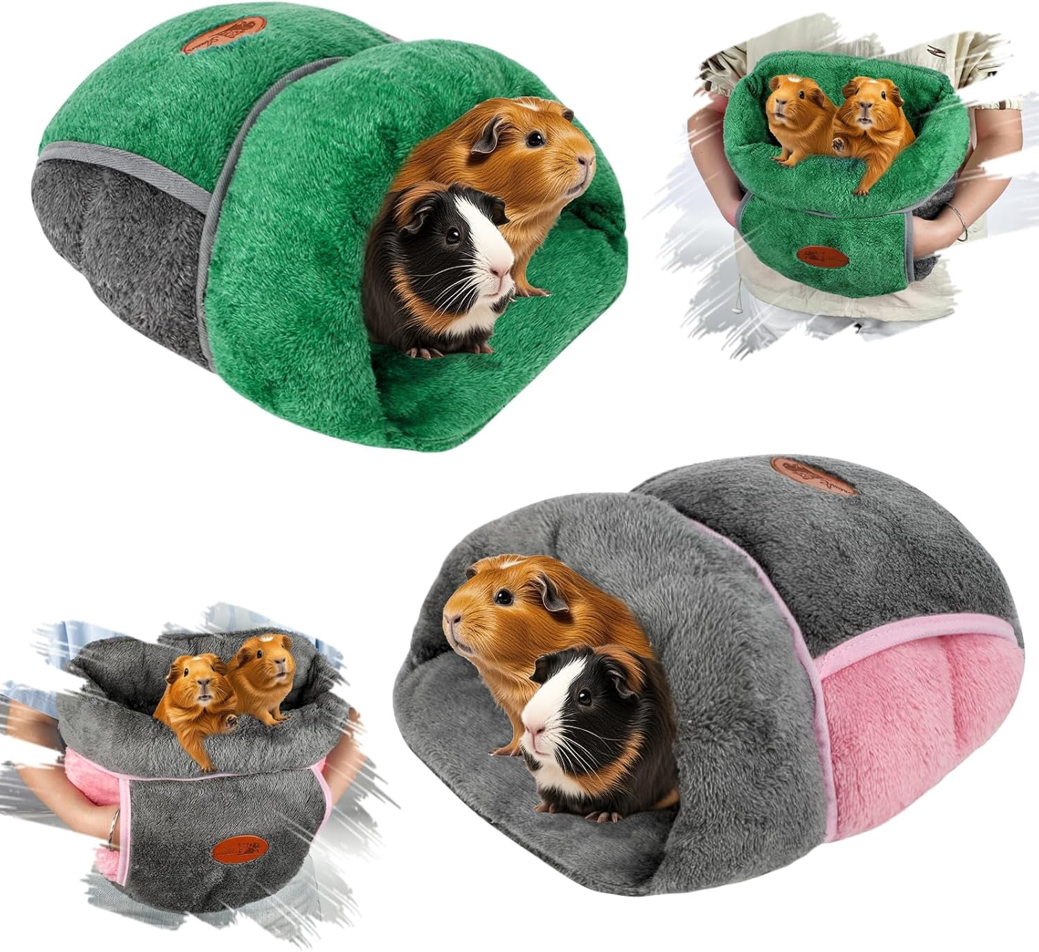 2 Pack Guinea Pig Hideout Portable Guinea Pig Pocket Bedding Cozy ...