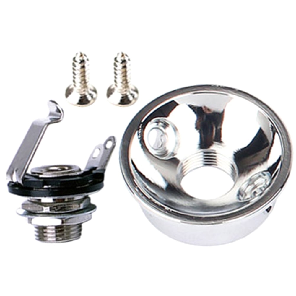 2 Pack Guitar Jack Accessory Fittings Electric Plates Musical ...