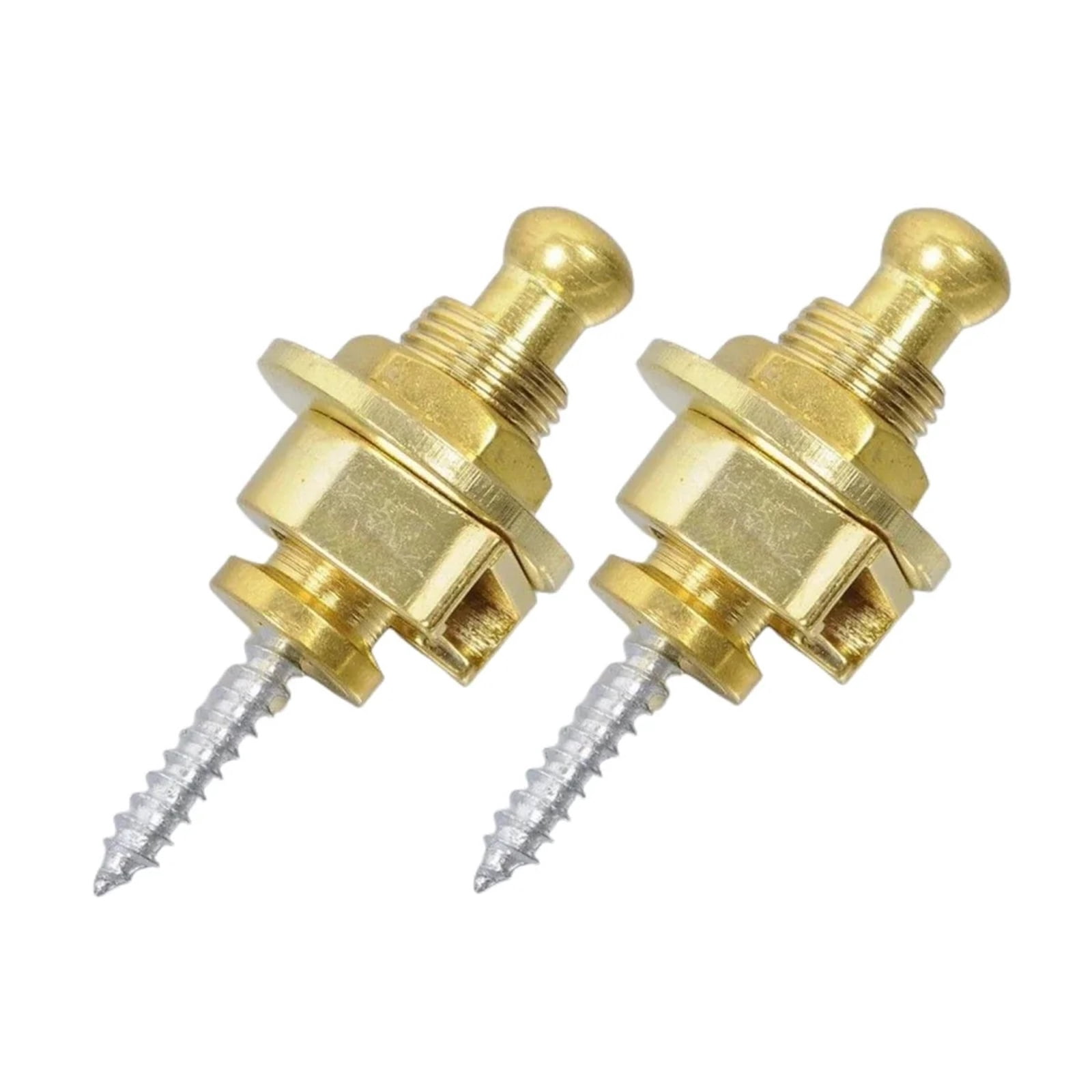 2 Pack Guitar Strap Lock Button Nonlip Guitars Handling Part Metal ...
