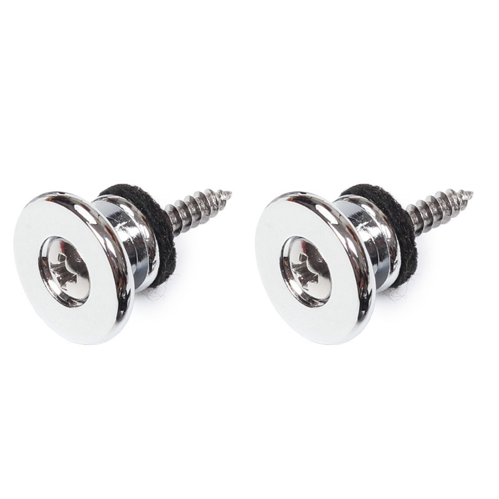 2 Pack Guitar Strap Lock Buttons Nonlip Guitar Handling Part Metal ...