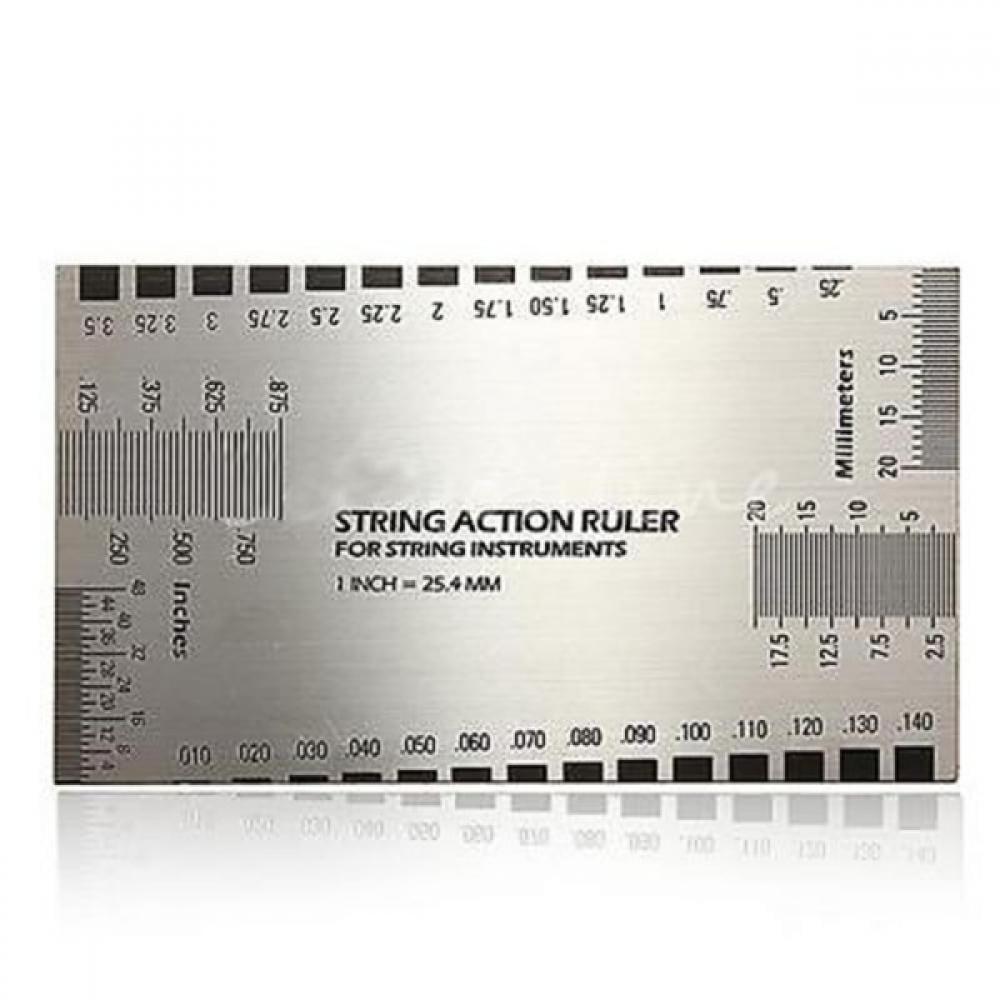 2 Pack Guitar String Action Ruler Gauge Tool Measuring Kit for Electric ...