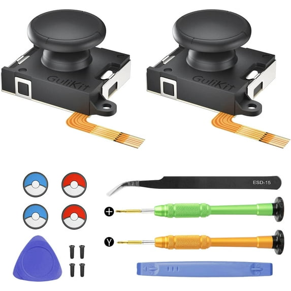 2-Pack Gulikit Joystick Replacement Kit, Joycon Gamepad Accessories for ...