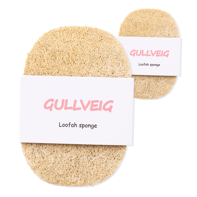 Gullveig Natural Loofah Sponge Exfoliating Body Scrubber Dishes