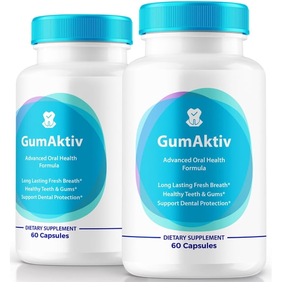 (2 Pack) GumAktiv - Official Oral Probiotic Formula, Gum Aktiv Dental ...