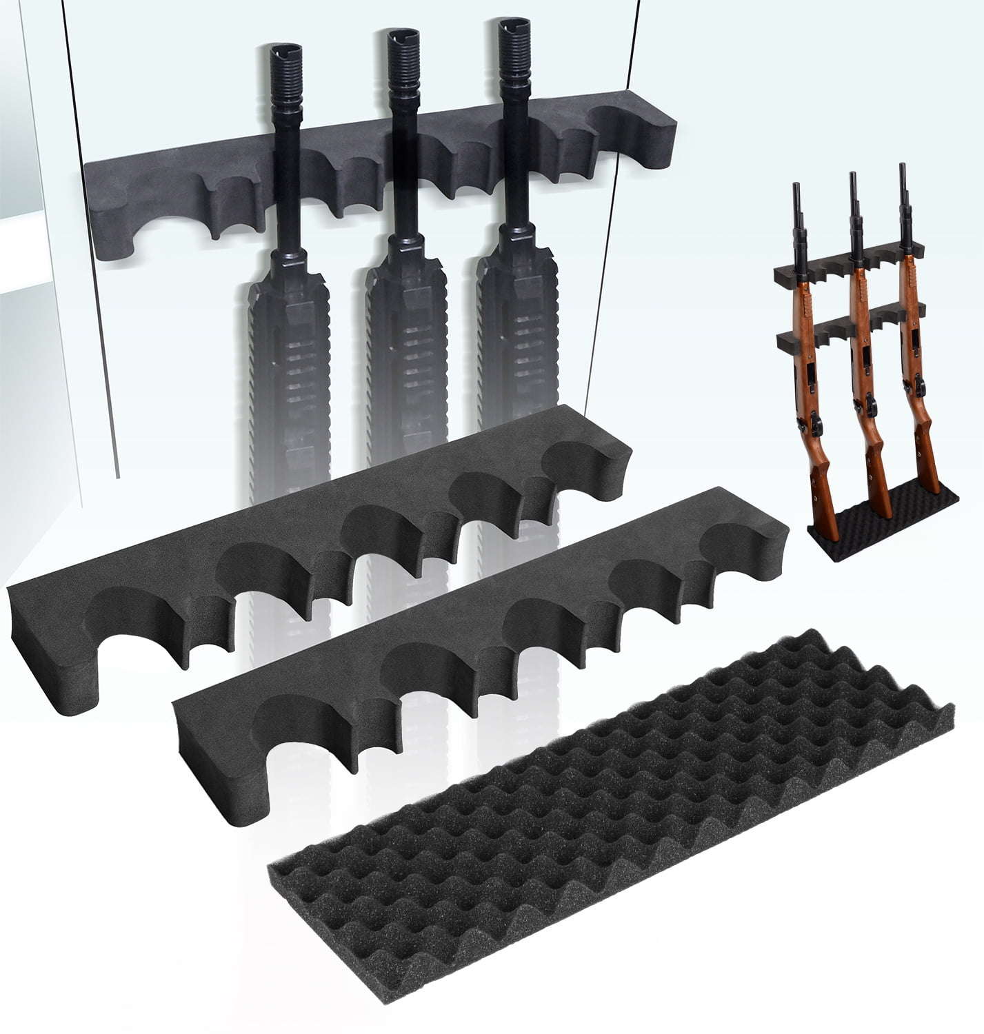 2 Pack Gun Rack for Gun Storage, Gun Holder in Gun Cabinet, Shotgun ...