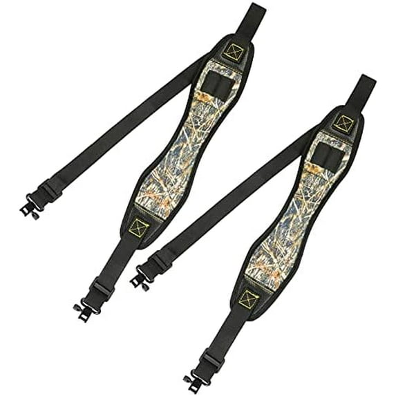 2-Pack Gun Sling Shoulder Padded Length Adjustable Strap with Removable ...