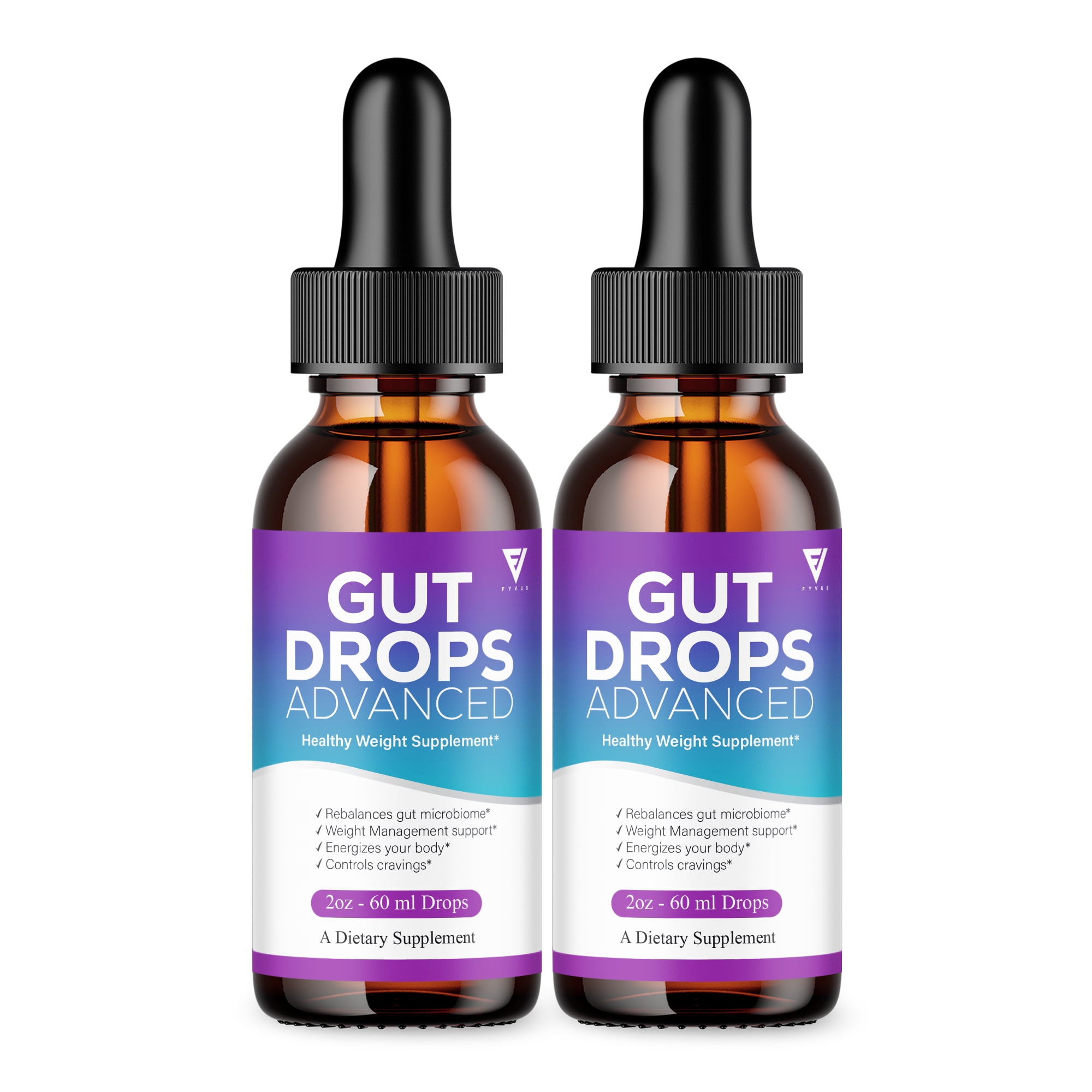 (2 Pack) Gut Drops Supplement GutDrops Maximum Strength Overall ...