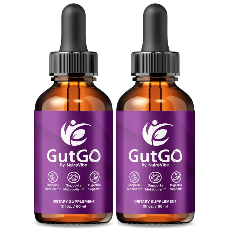 (2 Pack) GutGo – Natural Daily Liquid Formula Designed to Align with ...