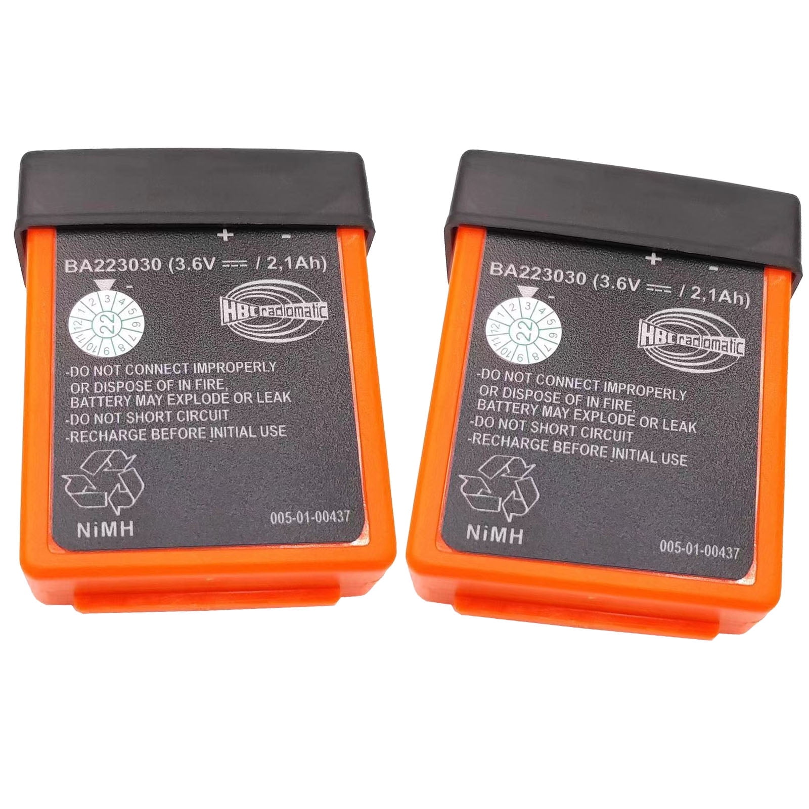 2-Pack HBC Remote Control Rechargeable BA223030 Battery 3.6V 2100mAh ...