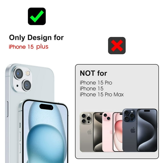 2 Pack HD Screen Protector for iPhone 15 Plus with Lens Protector and ...