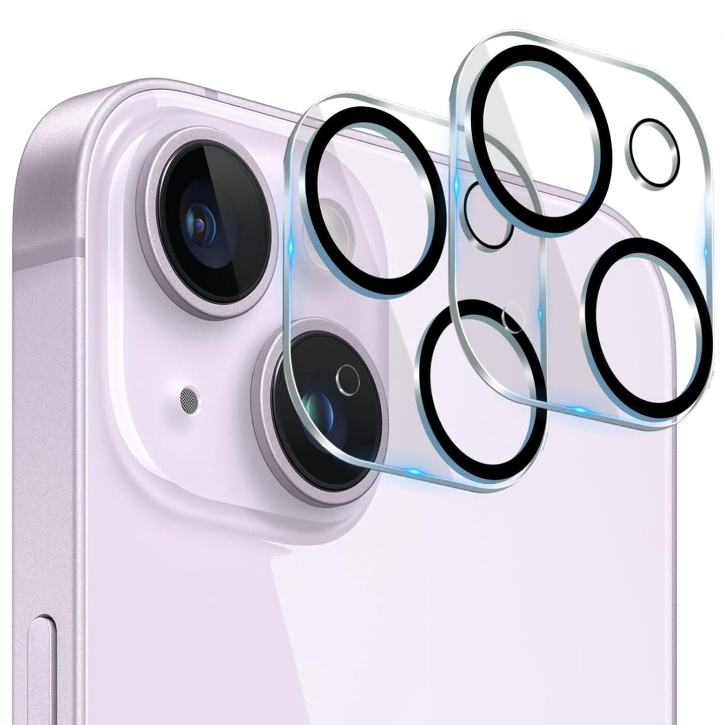 2-Pack HD Tempered Glass Camera Lens Protector for iPhone 15 / iPhone ...
