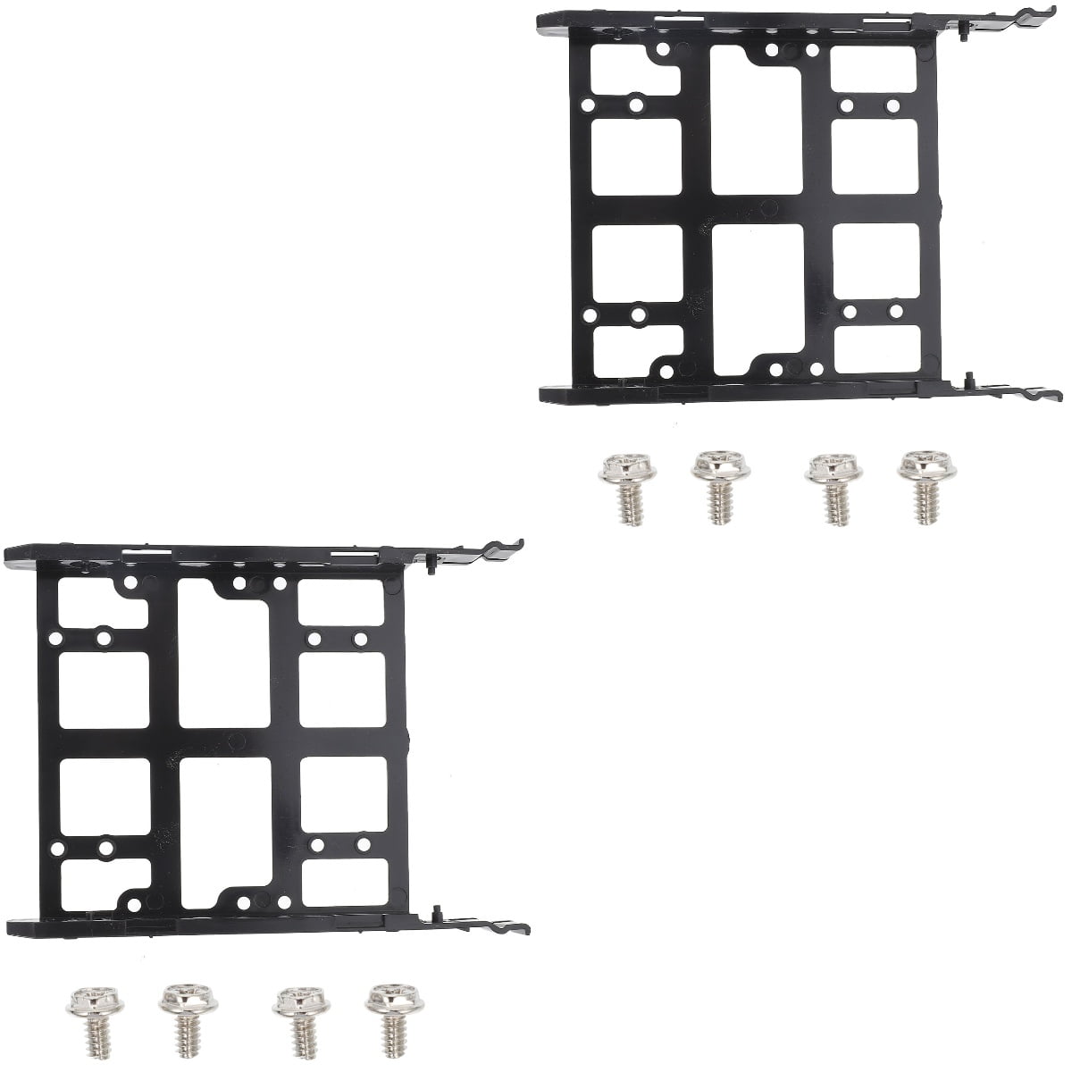 2 Pack HDD Bracket Hard Drive Caddy Mounting Tray Drives Black ...