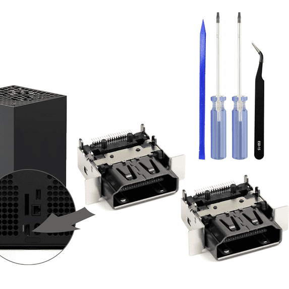 KSIN LEUE HDMI Port Replacement for Xbox Series X, 2 Pack Repair Kit ...