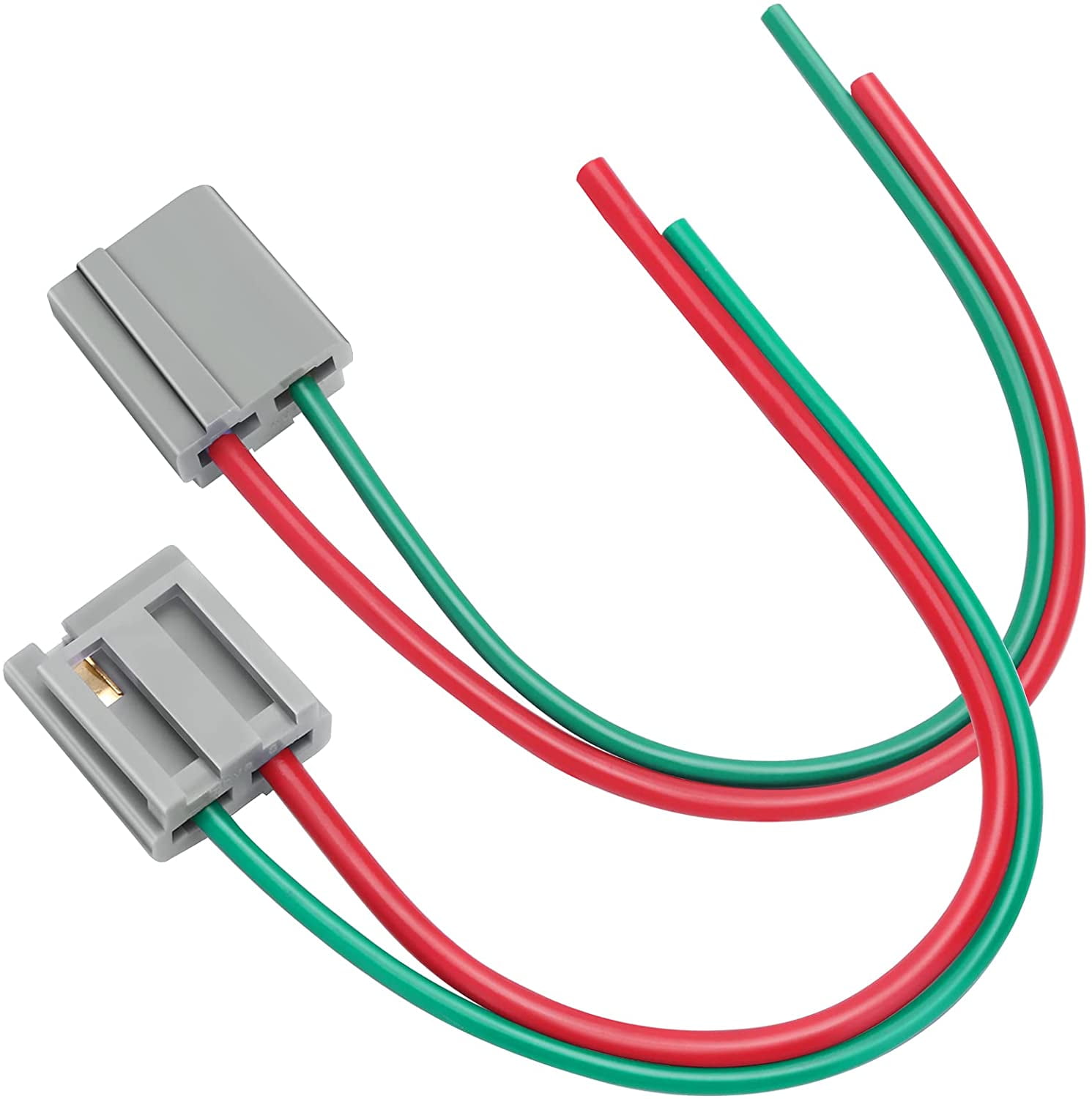 2 Pack HEI Distributor Pigtail Wire Harness 12 Volts Battery and ...