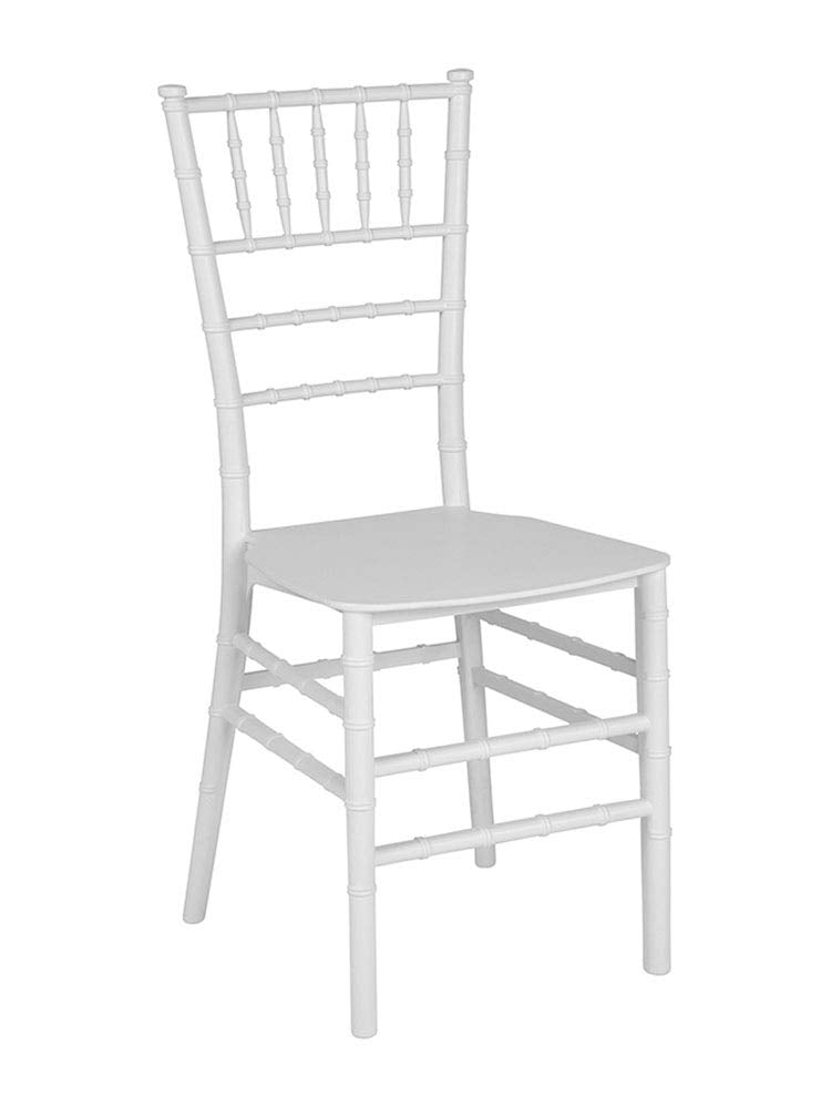 2 Pack HERCULES Series White Resin Stacking Chiavari Chair - Walmart.com