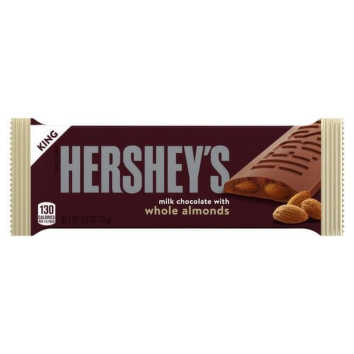 2 Pack - HERSHEYS Milk Chocolate with Almonds King Size - 2.6 Oz ...