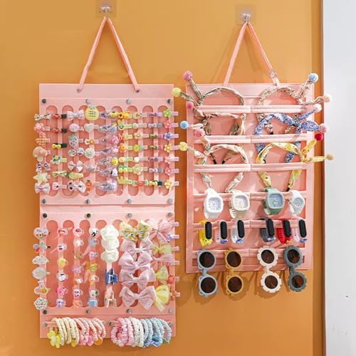 2 Pack Hair Bows Holder,Hair Clips Storage Hanger Large Capacity,Hair ...