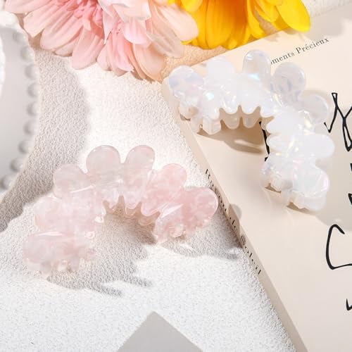 2 Pack Hair Claw Clips Women Large Tortoise Hair Clip French Design ...