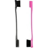 2 Pack Hair Edge Brush, Double Sided Edge Control Hair Comb Eyebrow ...