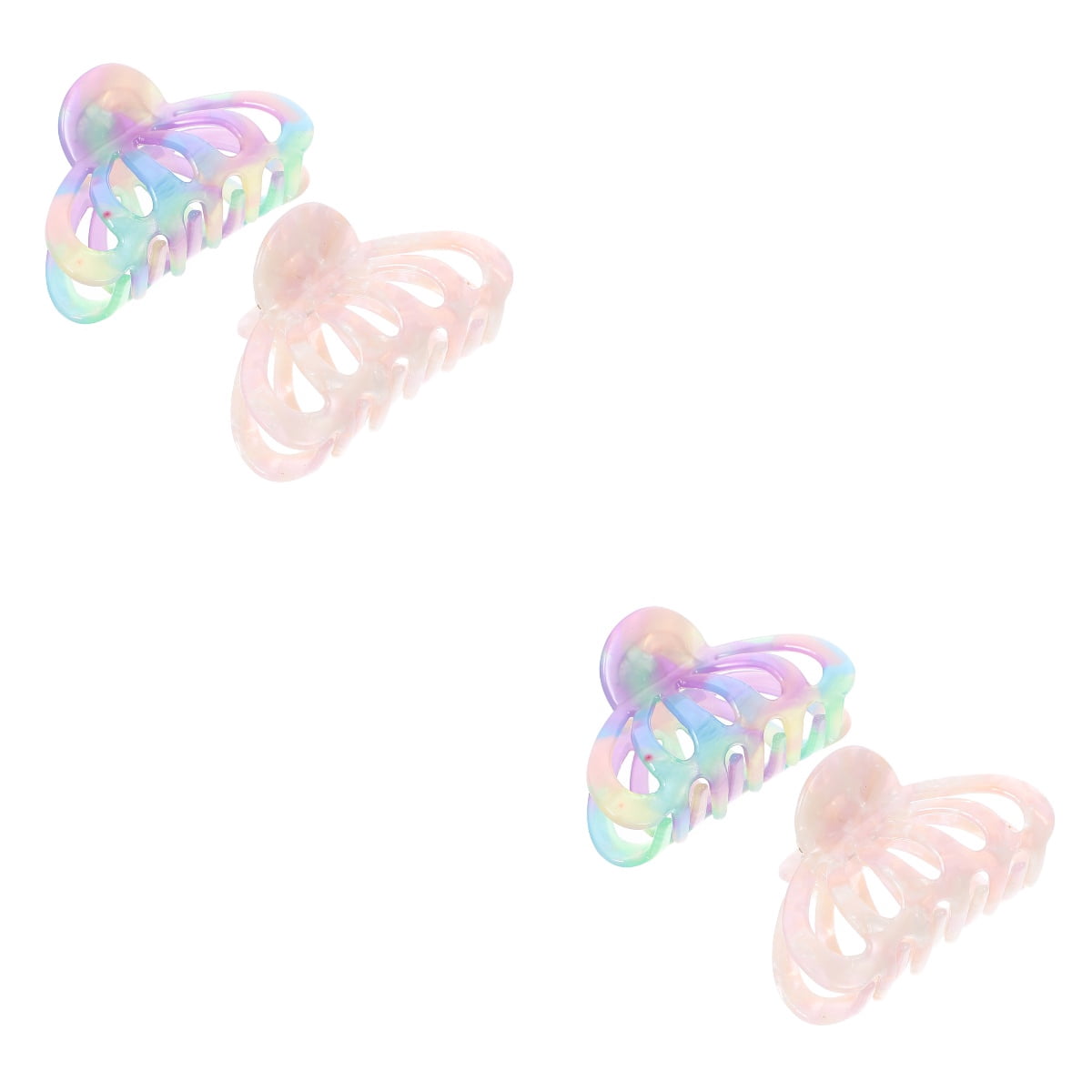 2 Pack Hair Jaw Clips Claw Leopard Women Accessory Miss - Walmart.com