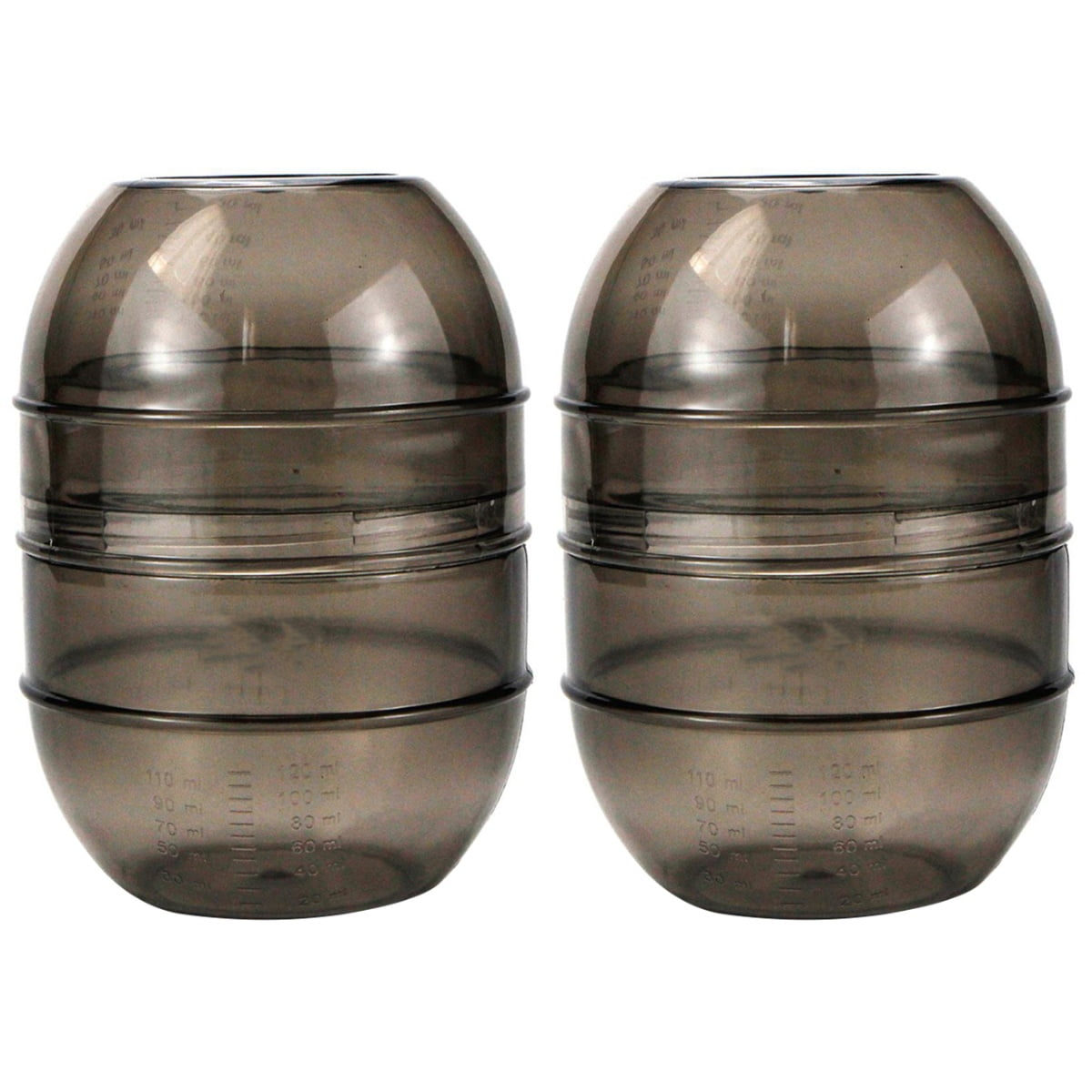2 Pack Hairdressing Shaker Color Mixing Cup Dye Tools Measuring Bowl ...