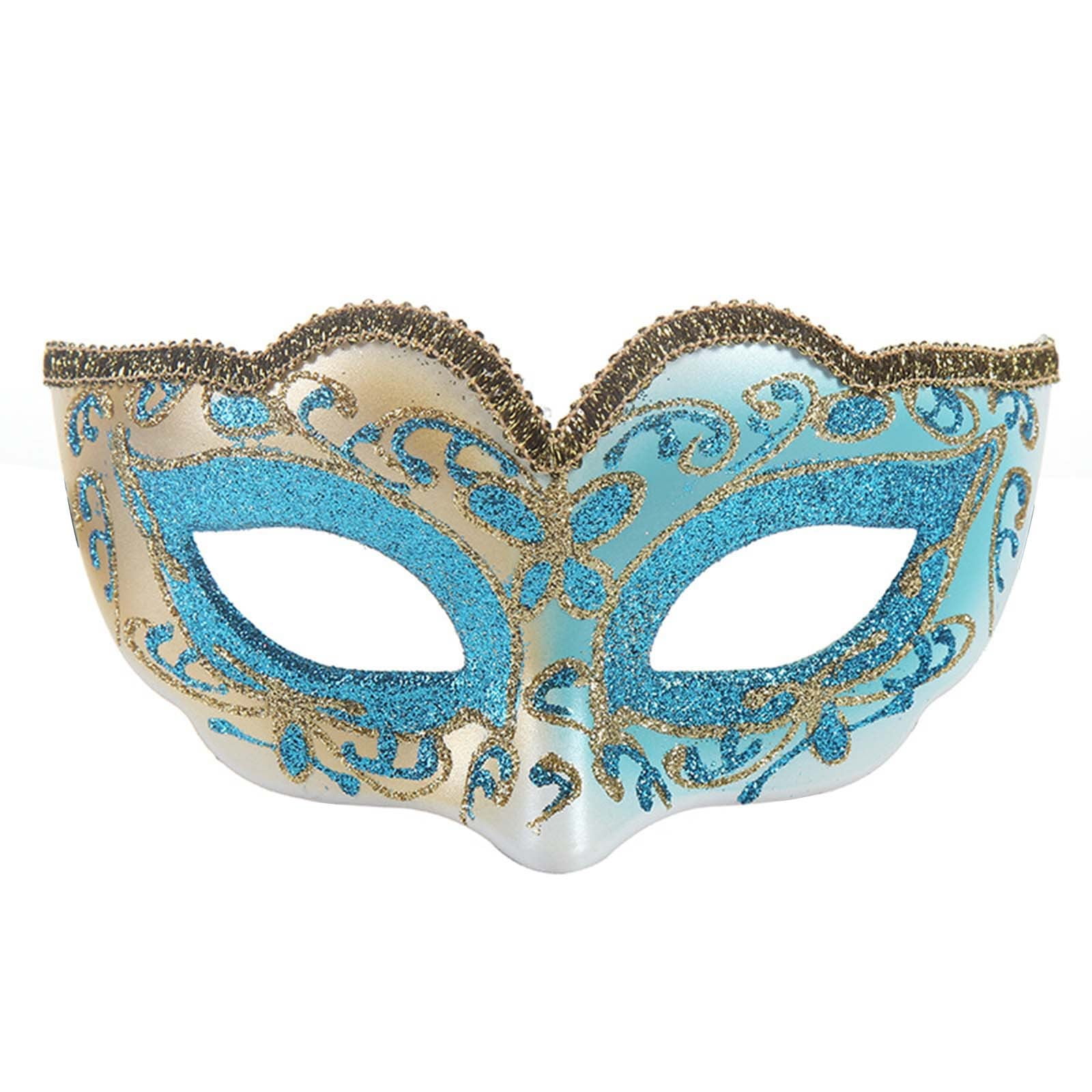 2 Pack Half Face Gold Foil Party Favors For Exclusive Parties ...
