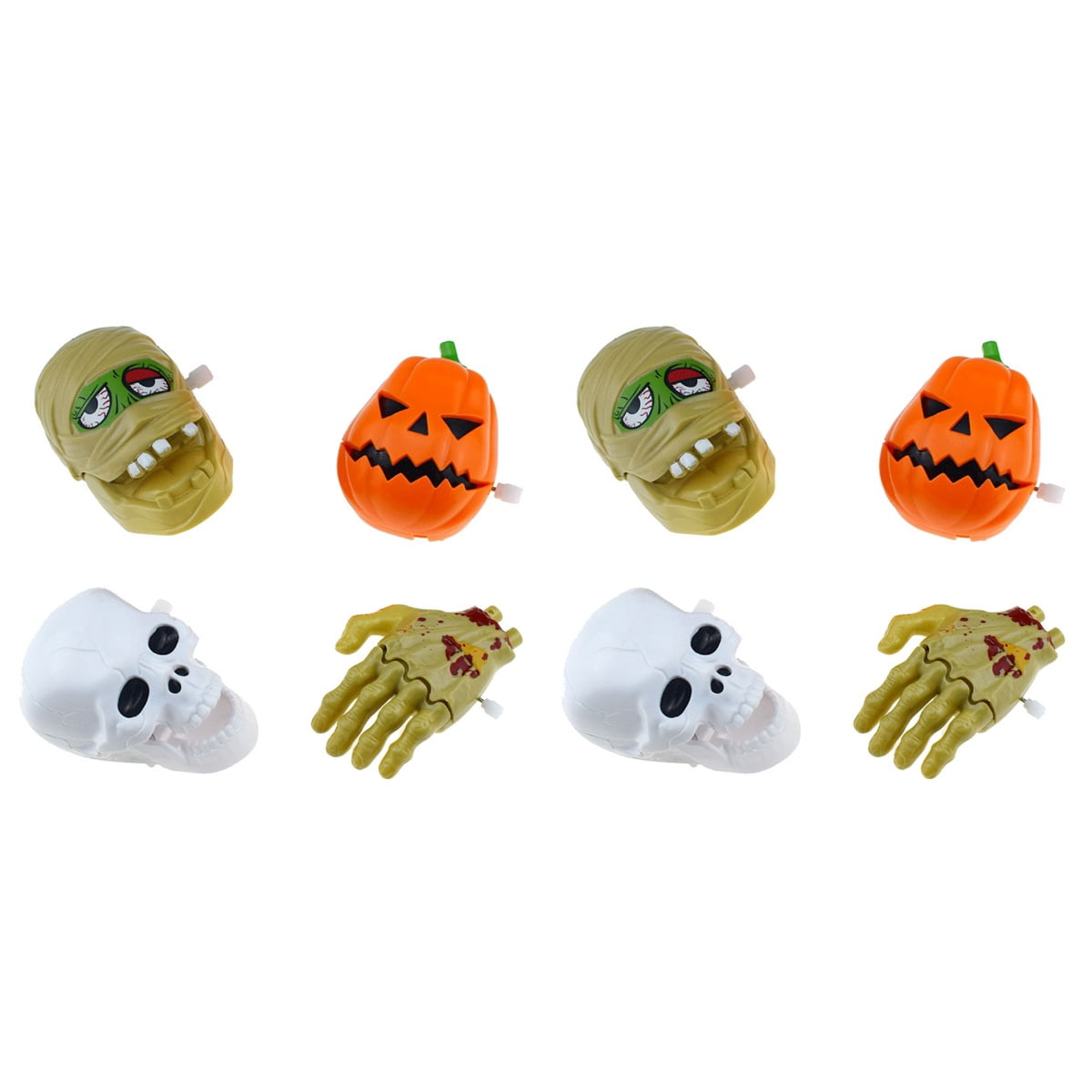 2 Pack Halloween Clockwork Toy Sponge Egg Stand Decal Stickers Stain ...