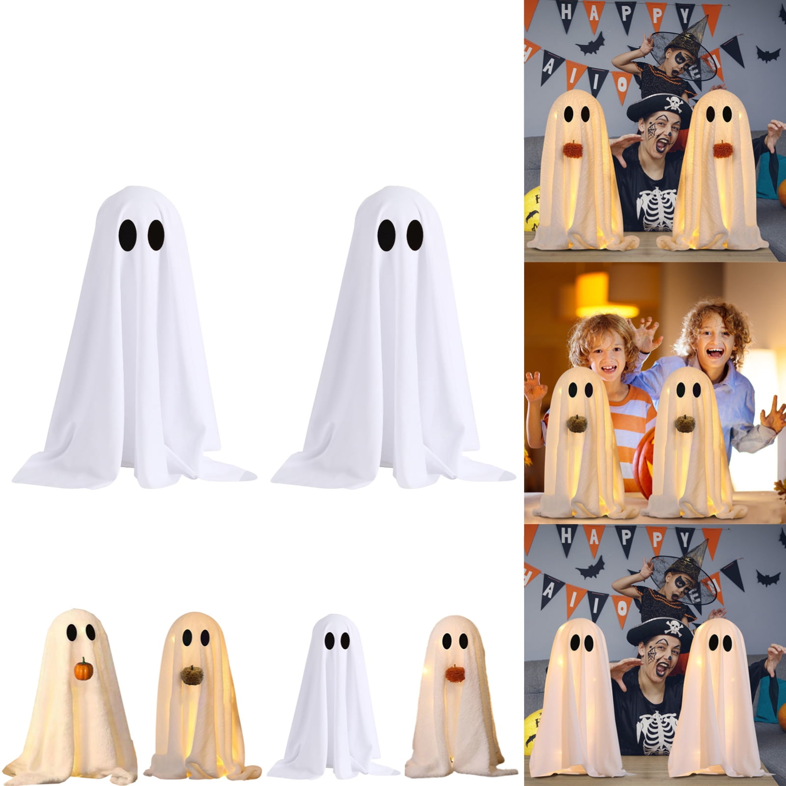 2 Pack Halloween Decorations-Light-Up Ghosts Crafts Halloween Decor ...