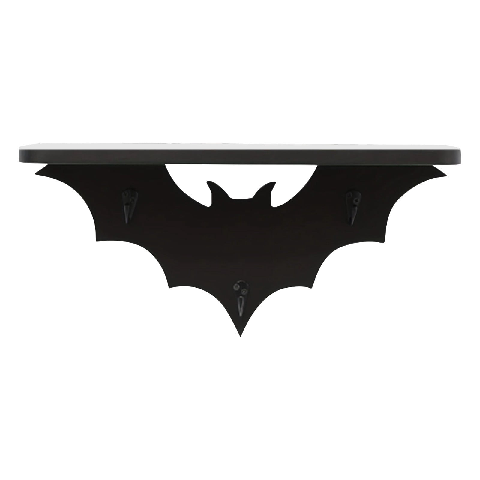 (2 Pack) Halloween Decorative Wall Shelf - Handmade Bat Display Rack ...