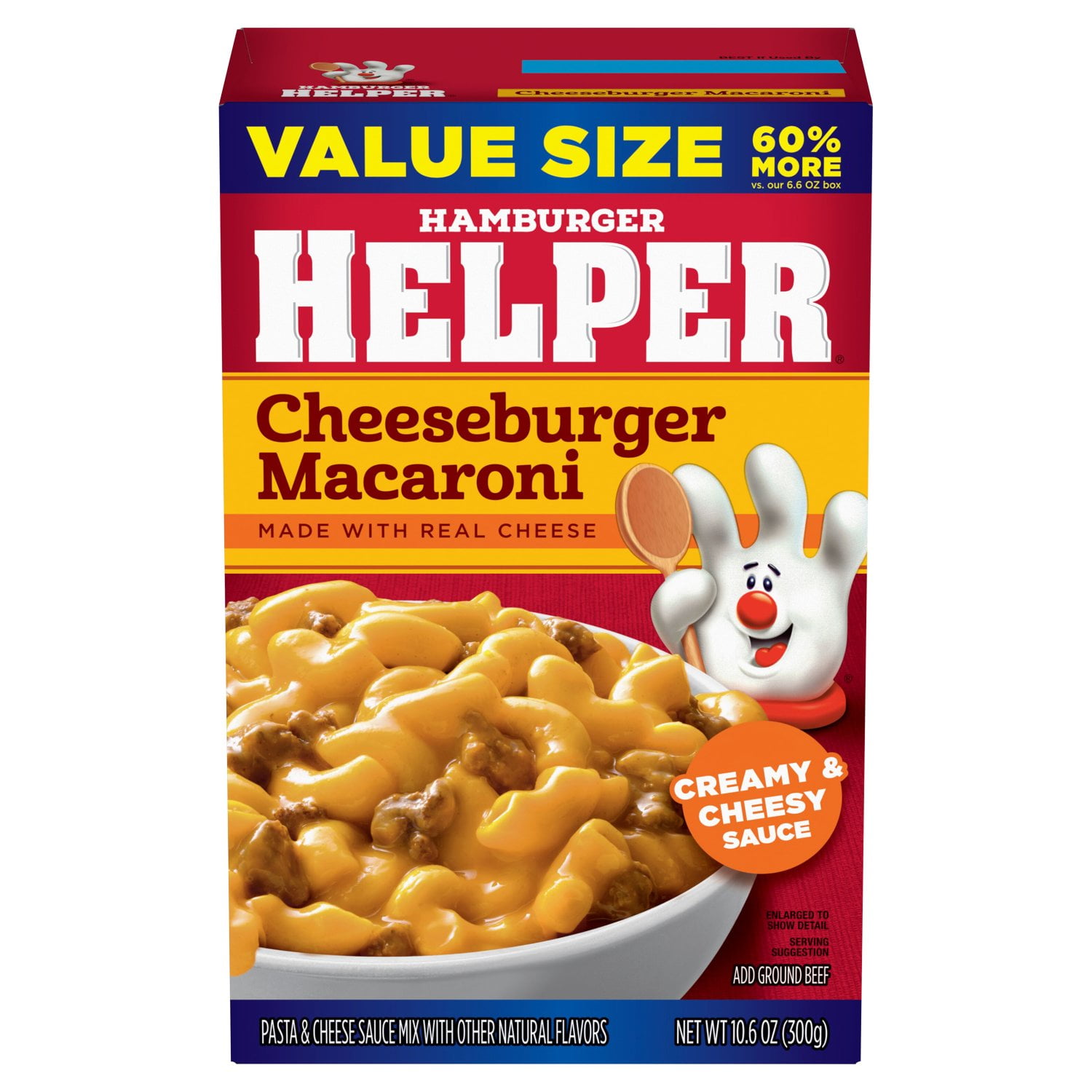 Hamburger Helper Cheeseburger Macaroni, Value Size, 10.6 oz, 2 Pack ...